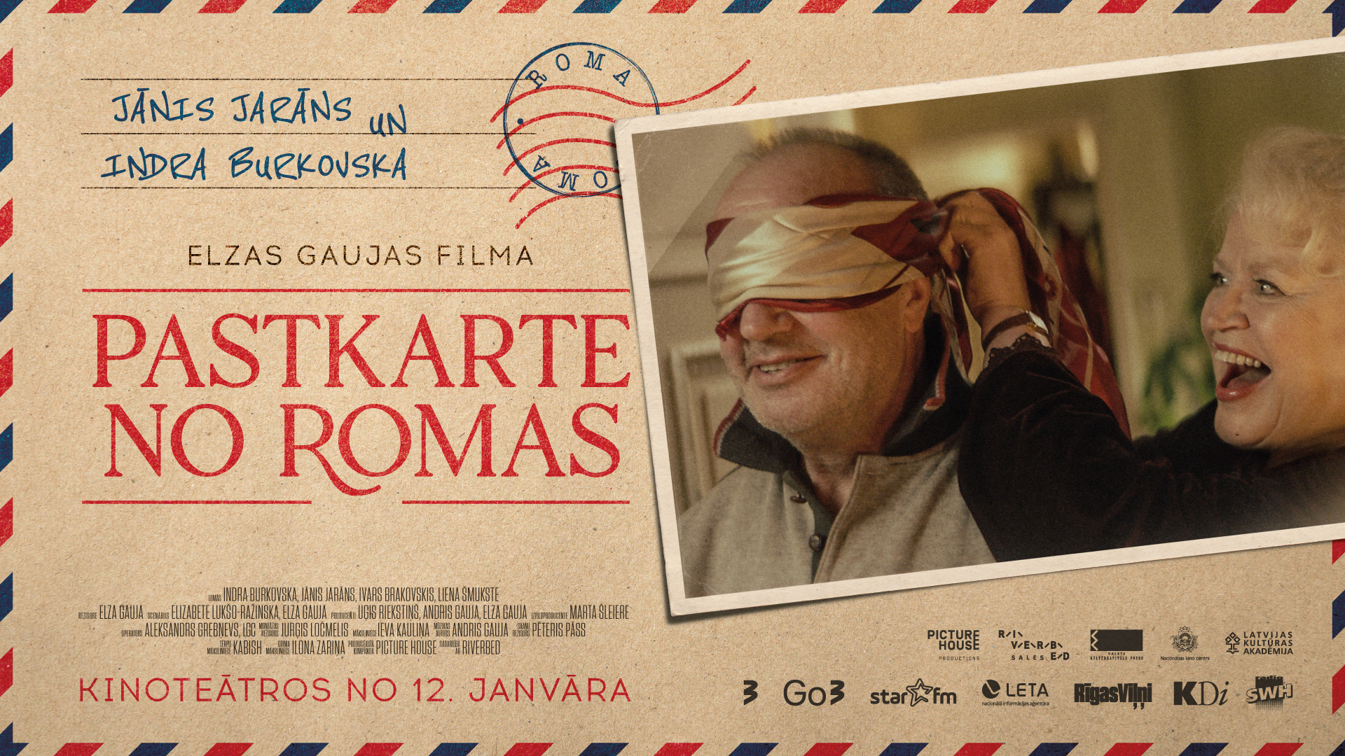 Filmas "Pastkarte no Romas" radošā komanda dosies pie skatītājiem uz ...